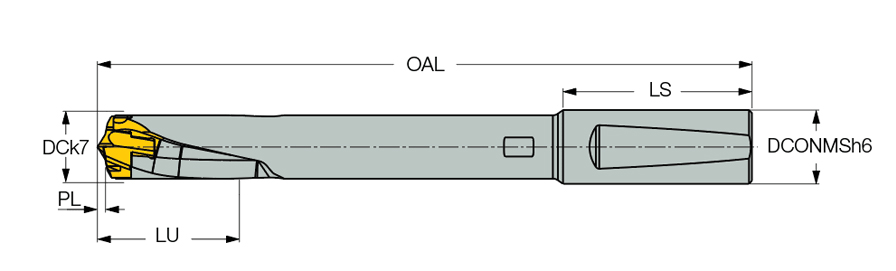 Iscar India | Holemaking > Drilling > Inserted Drill Bodies > DCN-N-5D ...